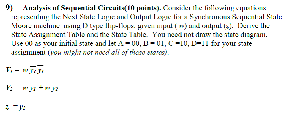 Solved Analysis of Sequential Circuits. Consider the | Chegg.com