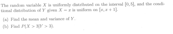 Solved The random variable X is uniformly distributed on the | Chegg.com