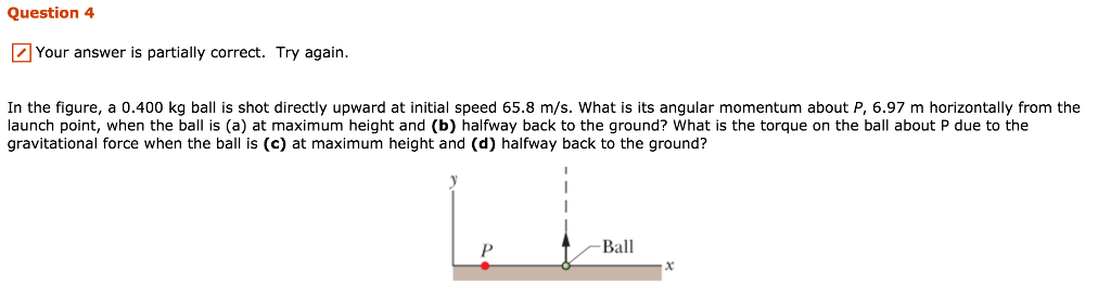Solved In the figure, a 0.400 kg ball is shot directly | Chegg.com