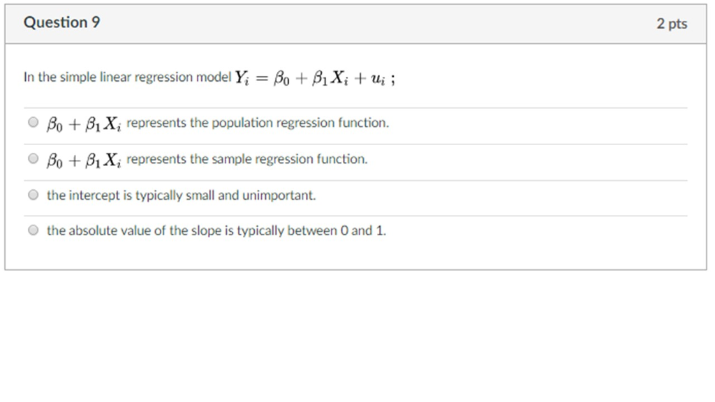 Solved In the simple linear regression model Y_i = beta_0 + | Chegg.com