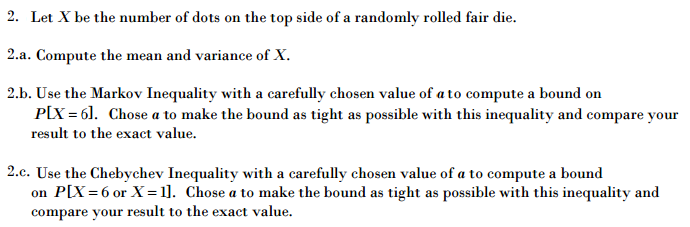 Solved Use the Markov Inequality and with a carefully chosen | Chegg.com