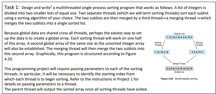 Solved Task 1 Design And Write2 A Multithreaded Single 0287