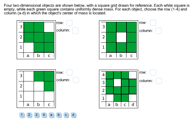 Solved Four two-dimensional objects are shown below, with a | Chegg.com