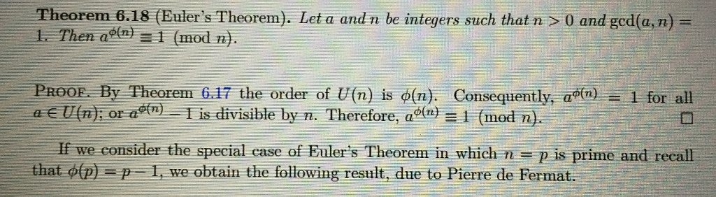 Verify Euler's Theorem (from Ch. 6) for 27 in | Chegg.com
