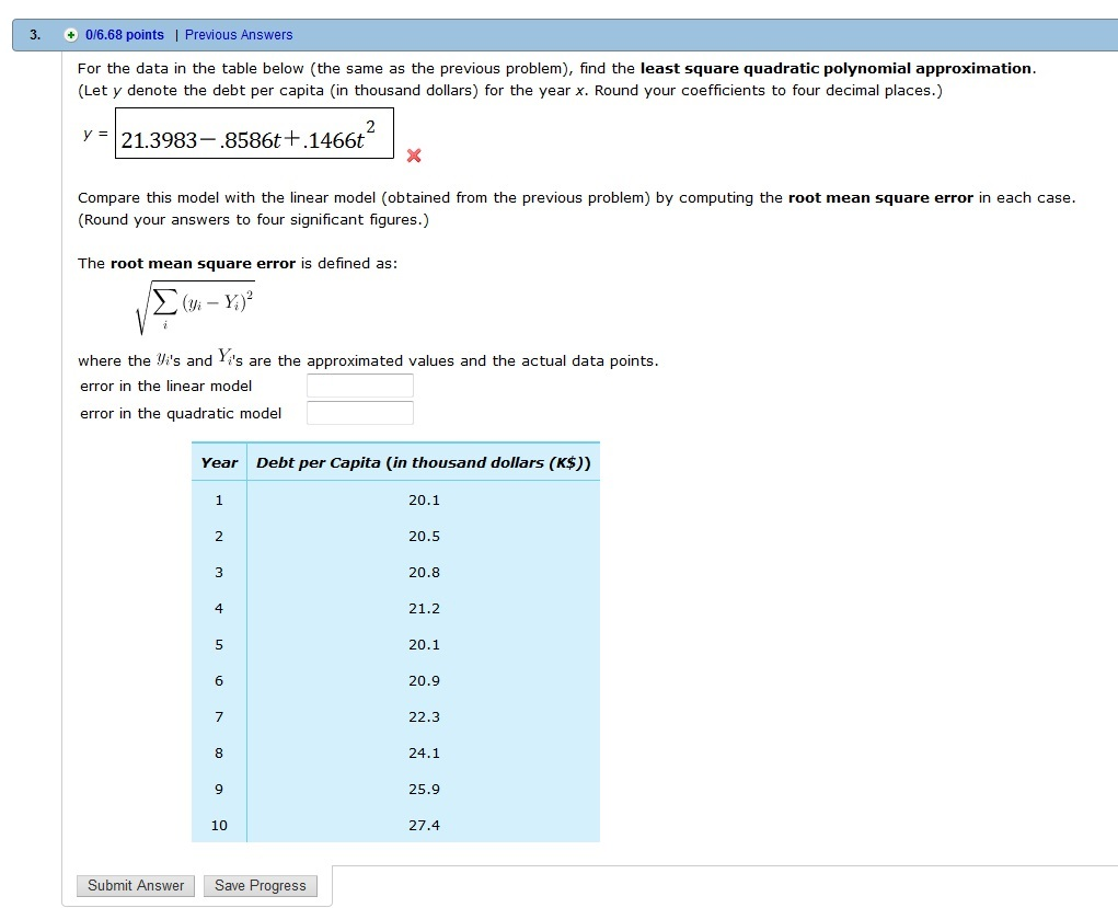Solved For the data in the table below (the same as the | Chegg.com
