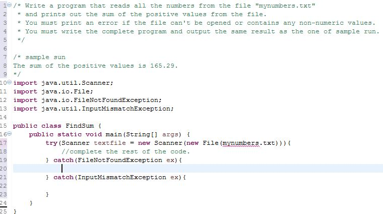 Solved /* Write a program that reads all the numbers from | Chegg.com