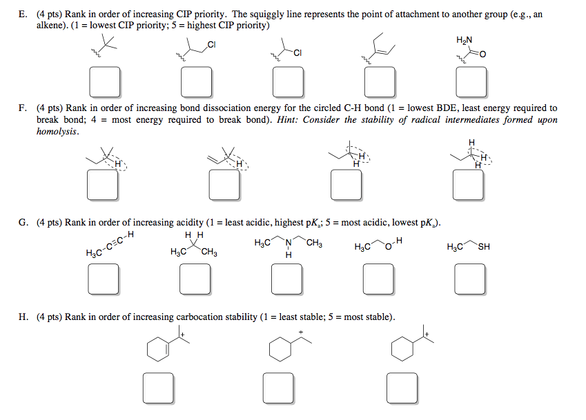 Solved E. (4 pts) Rank in order of increasing CIP priority. | Chegg.com