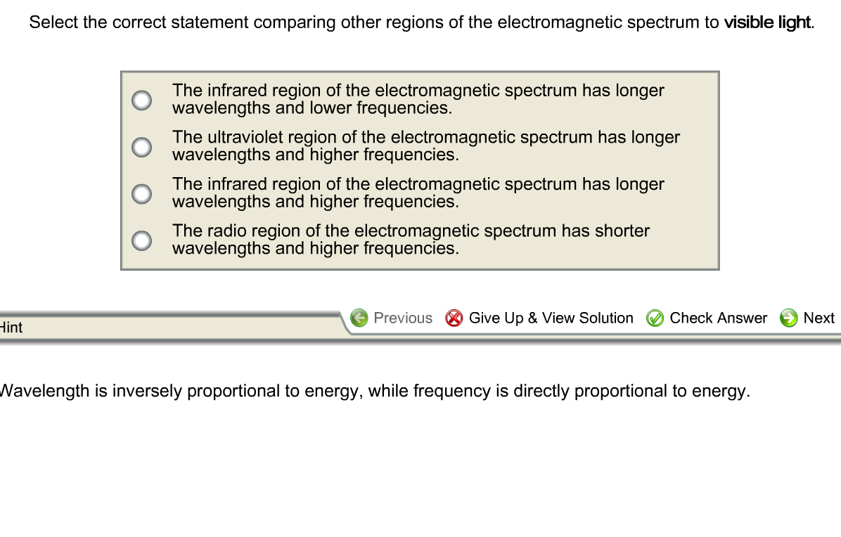 Solved Select the correct statement comparing other regions | Chegg.com
