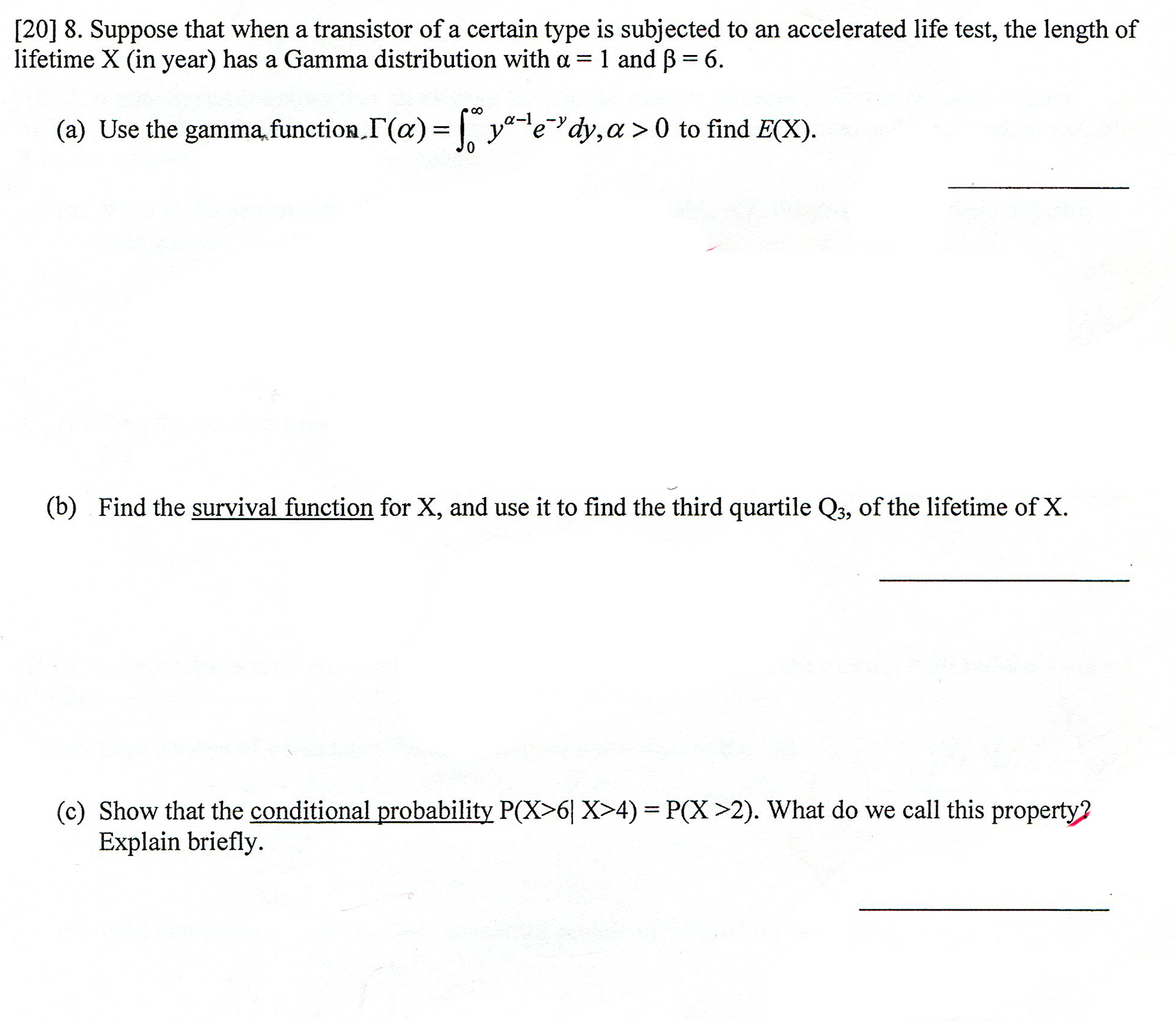 Solved Suppose That When A Transistor Of A Certain Type Is