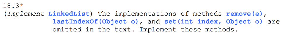 Programming Exercises Section 18.2 18.1 Implement set | Chegg.com