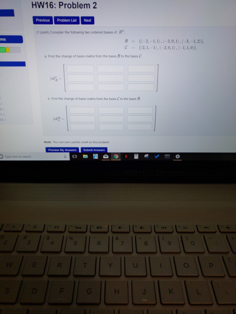 Solved HW16: Problem 2 PreviousProblem List Next (1 point) | Chegg.com Solved HW16: Problem 2 PreviousProblem List Next (1 point) | Chegg.com