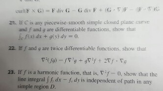 Solved If C is any piecewise smooth simple closed plane | Chegg.com