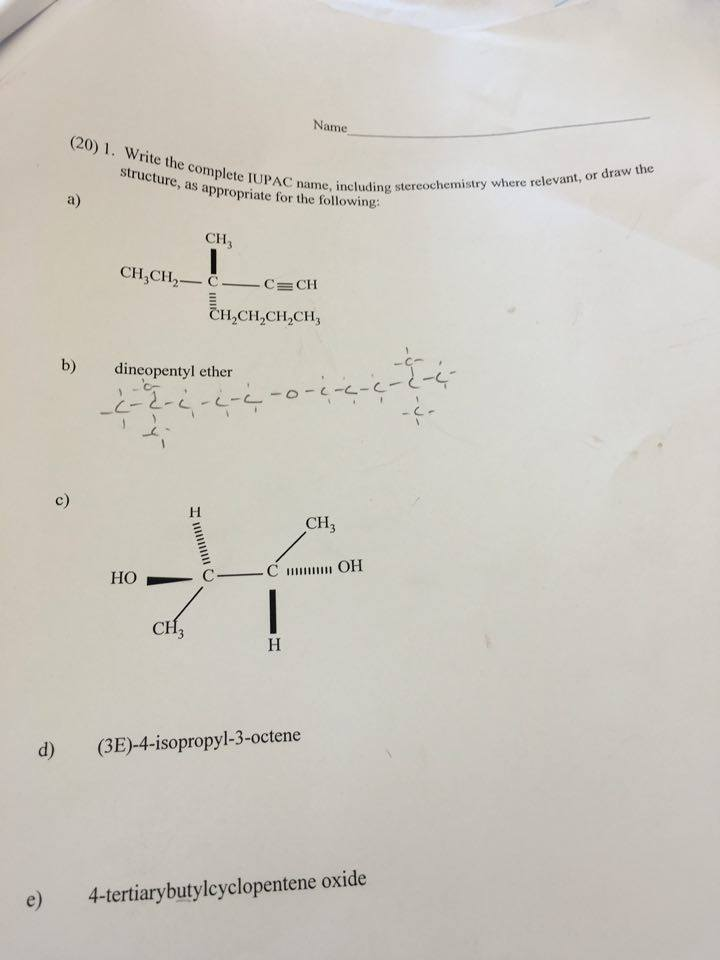 Solved Write the complete IUPAC name, including | Chegg.com
