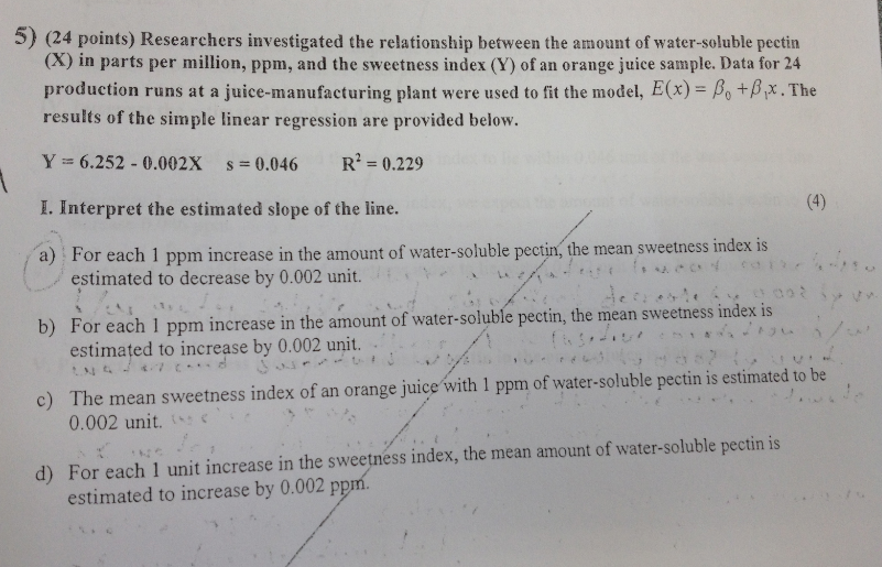 Solved Researchers investigated the relationship between the | Chegg.com