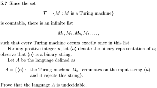 Solved Since the set T = {M: M is a Turing machine} is | Chegg.com