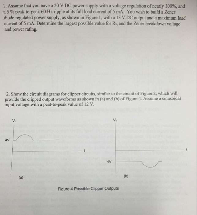 Solved Diode clipper circuit showing input and output | Chegg.com