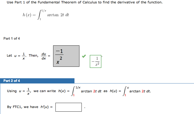 Solved Use Part 1 of the Fundamental Theorem of Calculus to | Chegg.com