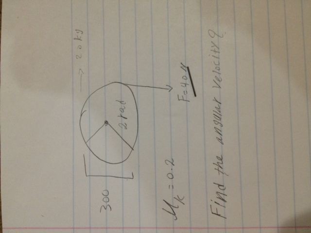 Solved Find the angular Velocity? | Chegg.com