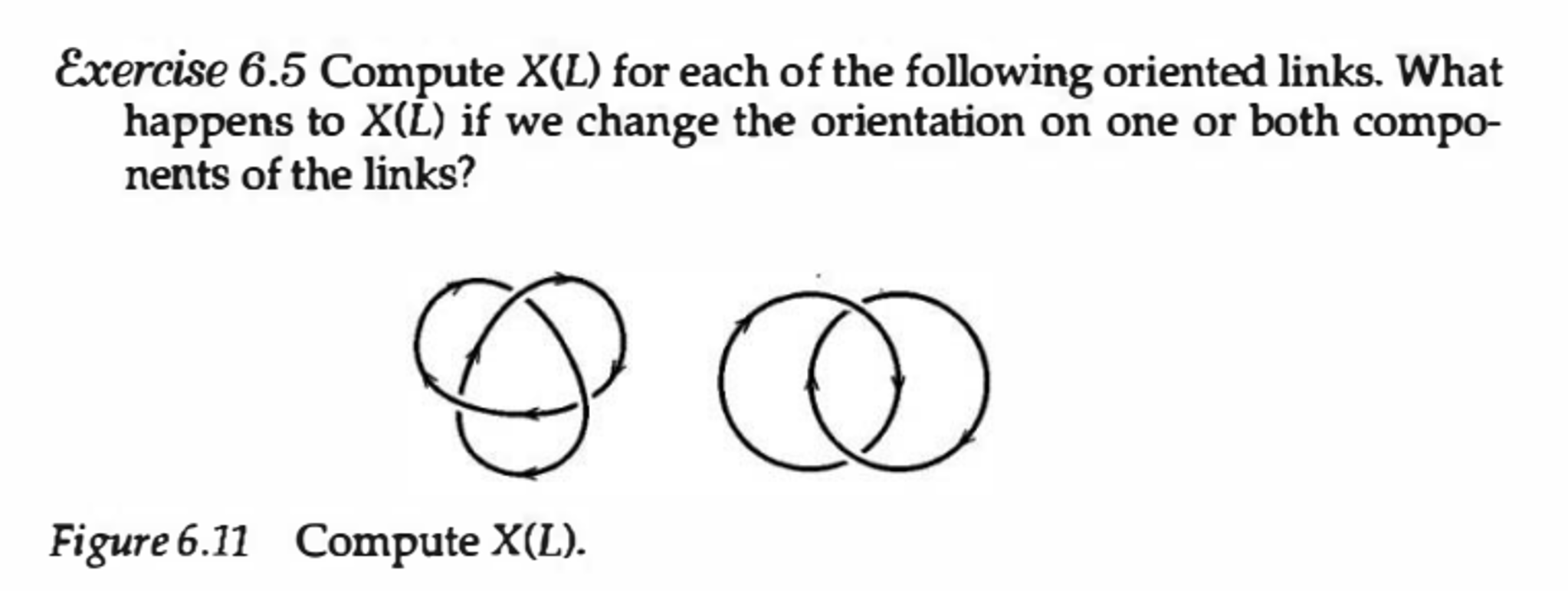 Compute X(L) for each of the following oriented | Chegg.com
