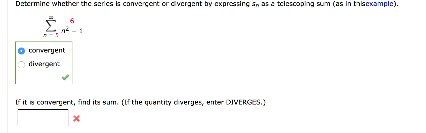 Solved Determine whether the series is convergent or | Chegg.com