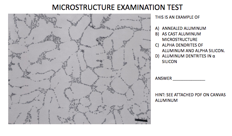 Solved MICROSTRUCTURE EXAMINATION TEST THIS IS AN EXAMPLE OF | Chegg.com