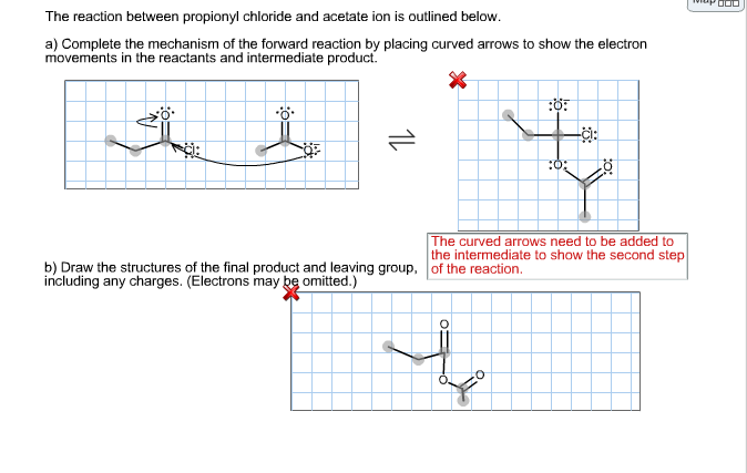 Solved The reaction between propionyl chloride and acetate | Chegg.com