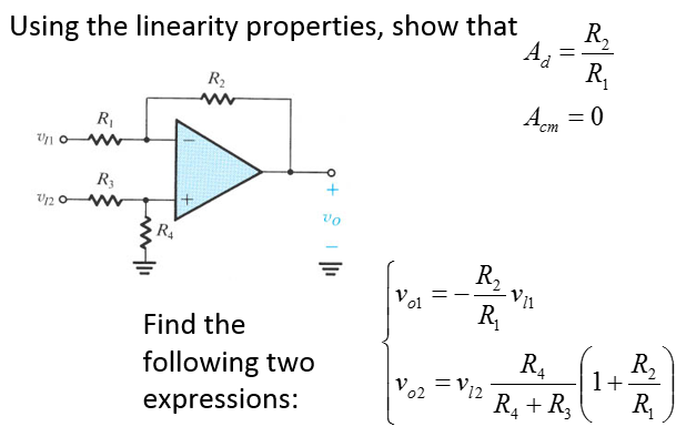 Solved Using the linearity properties, show that A_d = | Chegg.com