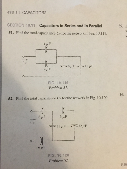 Solved Find the total capacitance C_T for the network in | Chegg.com Solved Find the total capacitance C_T for the network in | Chegg.com