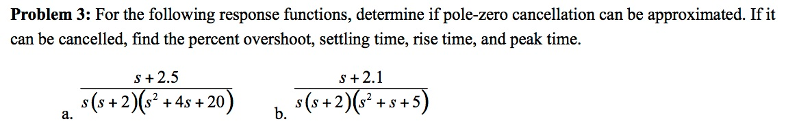Solved For the following response functions, determine if | Chegg.com