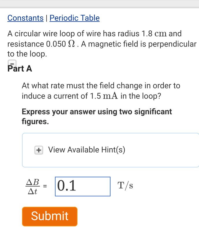Solved Constants l A circular wire loop of wire has radius | Chegg.com