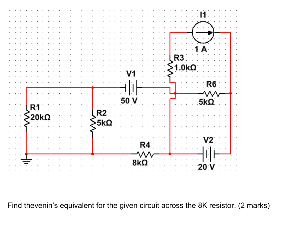 Solved Find thevenin's equivalent for the given circuit | Chegg.com