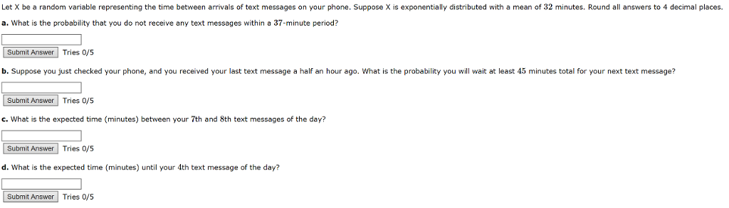 Solved Let X be a random variable representing the time | Chegg.com