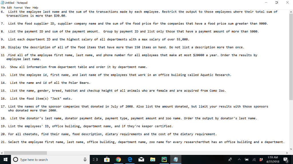 Solved Untitled Notepad File Edit Format View Help 6 Lstt 