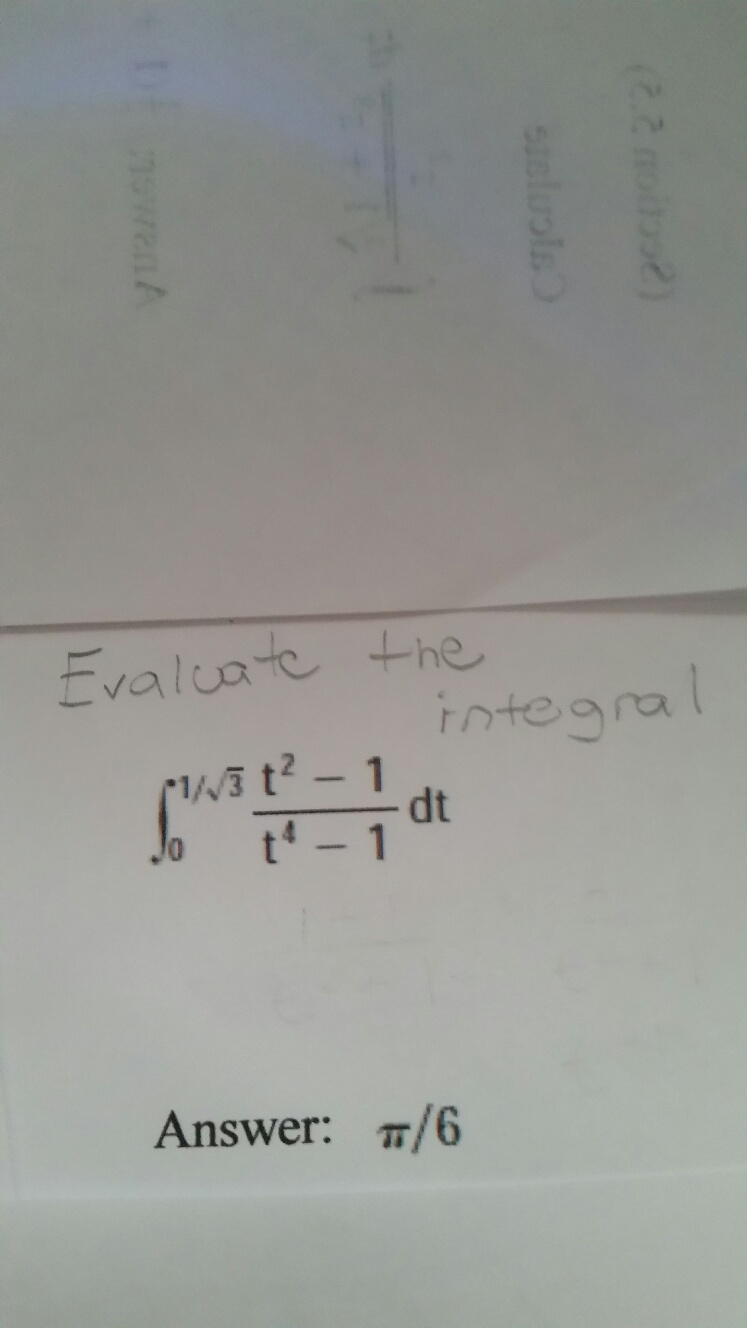 Solved Evaluate the integral integral^1/Squareroot 3_0 t^2 - | Chegg.com