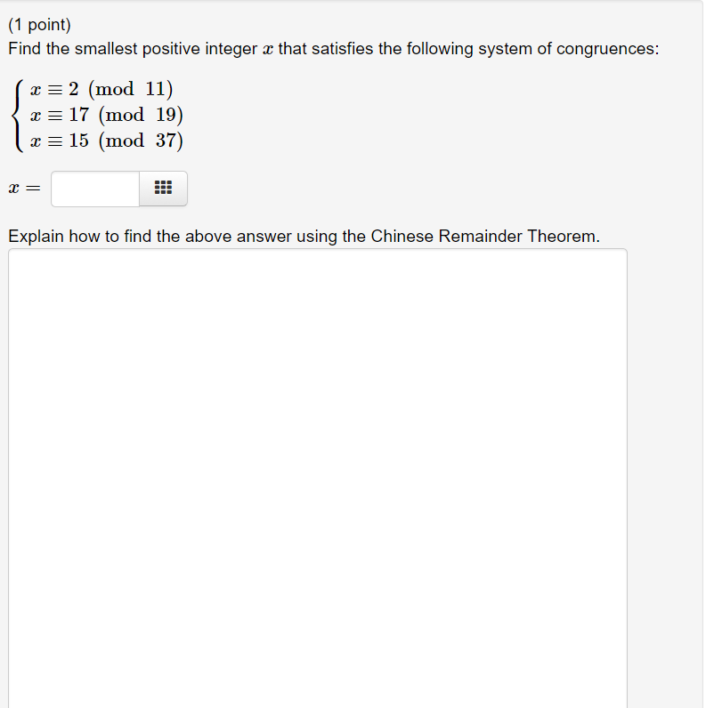 Solved (NUMBER THEORY) Solve the Linear Congruence and | Chegg.com