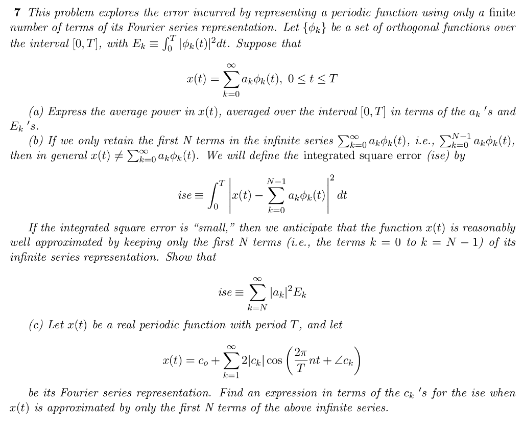 Solved This problem explores the error incurred by | Chegg.com