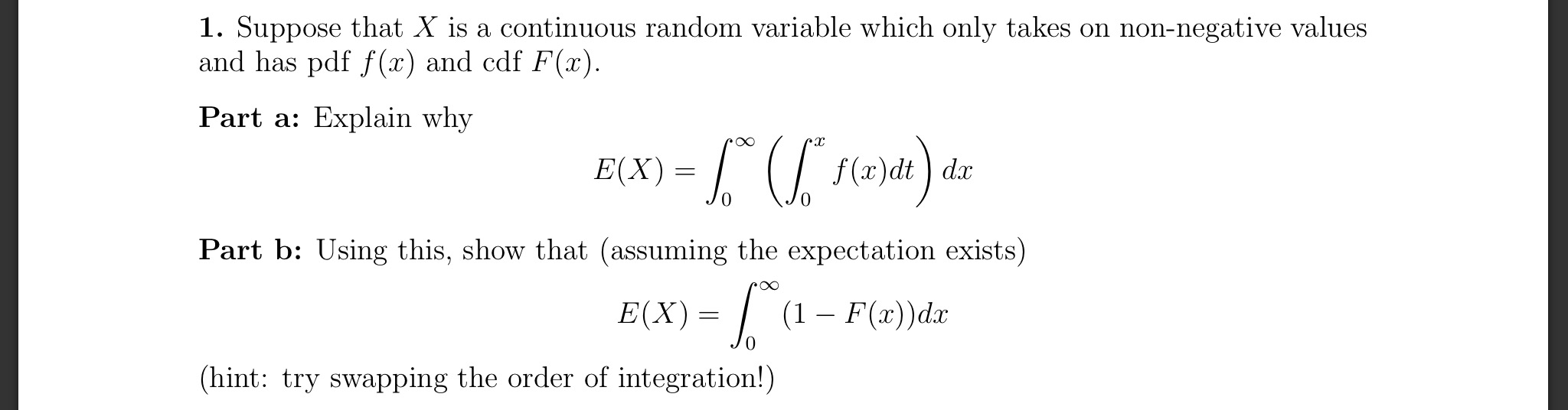 Suppose that X is a continuous random variable which | Chegg.com