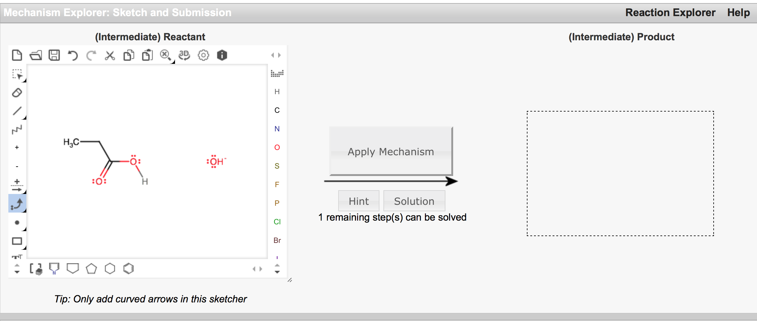 Solved Mechanism Explorer: Sketch and Submission | Chegg.com