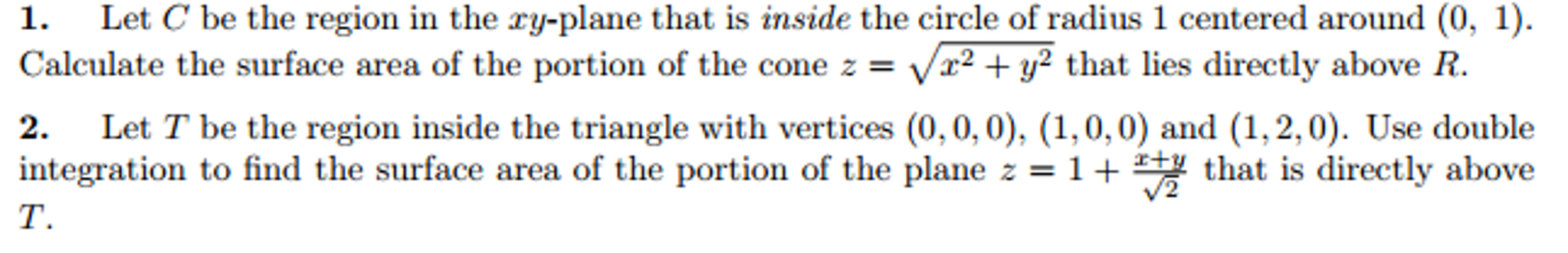 Solved Let C be the region in the xy-plane that Ls inside | Chegg.com
