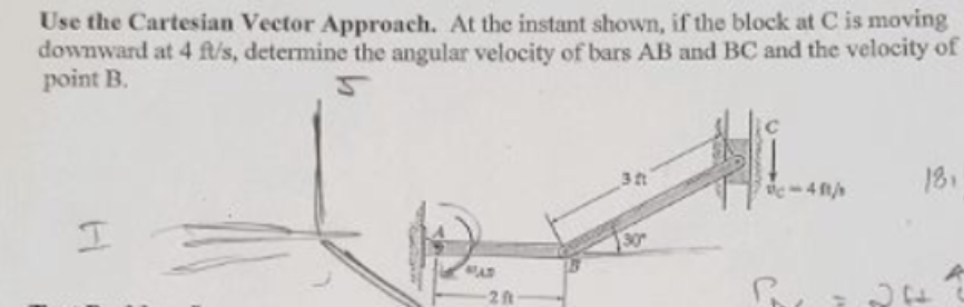 Solved Use the Cartesian Vector Approach. At the instant | Chegg.com