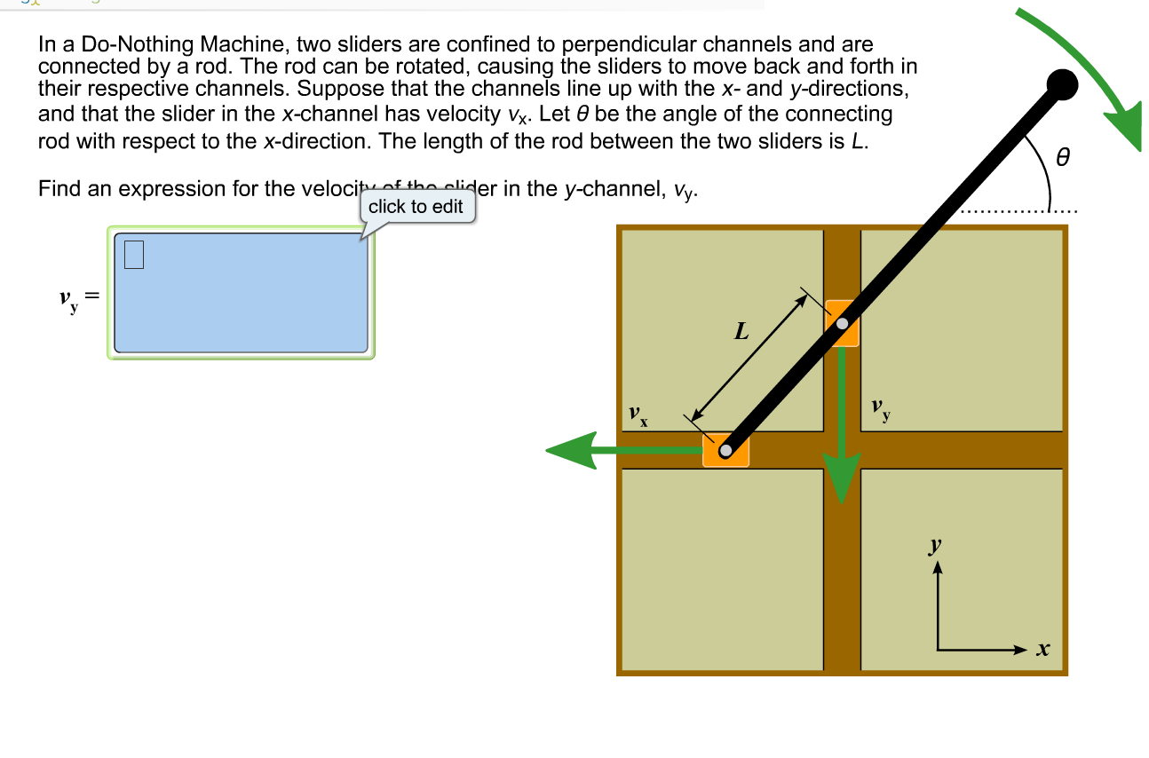 Solved In a Do-Nothing Machine, two sliders are confined to | Chegg.com