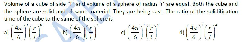 Solved Volume of a cube of side "l" and volume of a sphere | Chegg.com