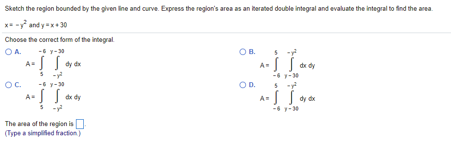 Solved Sketch the region bounded by the given line and | Chegg.com