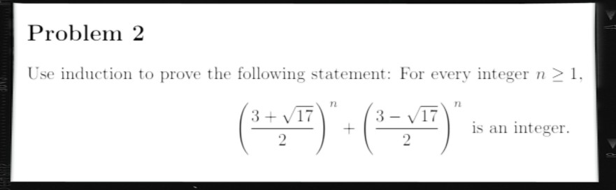 Solved Problem 2 Use induction to prove the following | Chegg.com