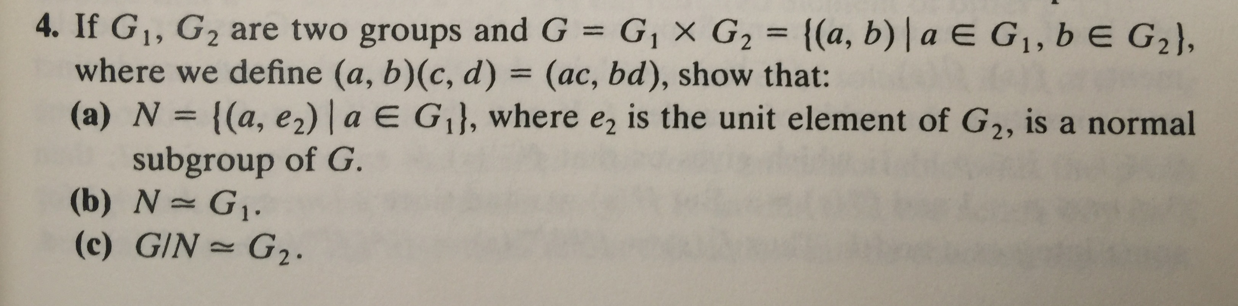 Solved If G_1, G_2 are two groups and G = G_1 times G_2 = | Chegg.com