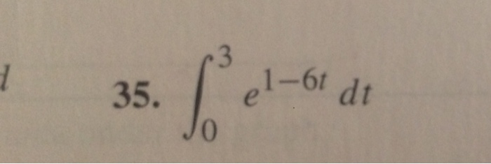 Solved Evaluate the integral using FTC1 integral_0^3 e^1 - | Chegg.com