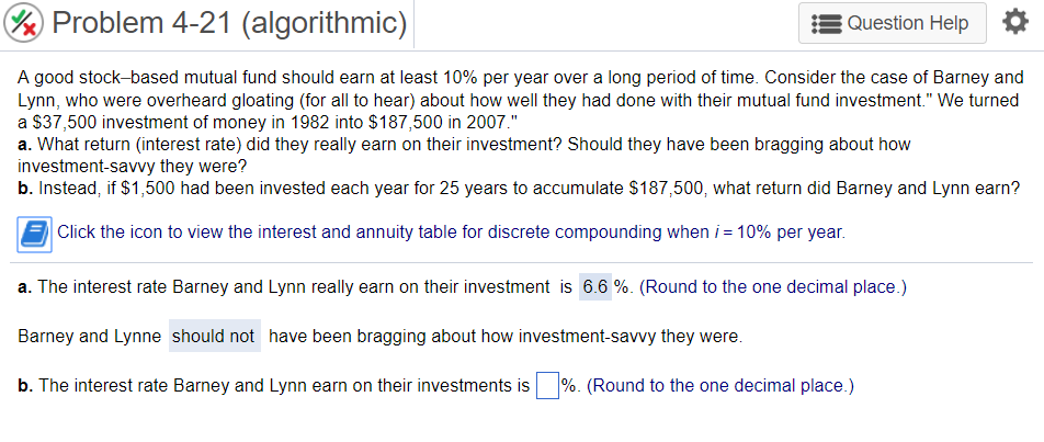 Solved Problem 4-21 (algorithmic) Question Help A good | Chegg.com