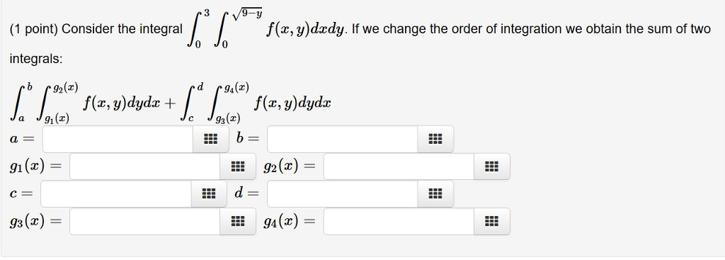 Solved Consider the integral integral_0^3 | Chegg.com
