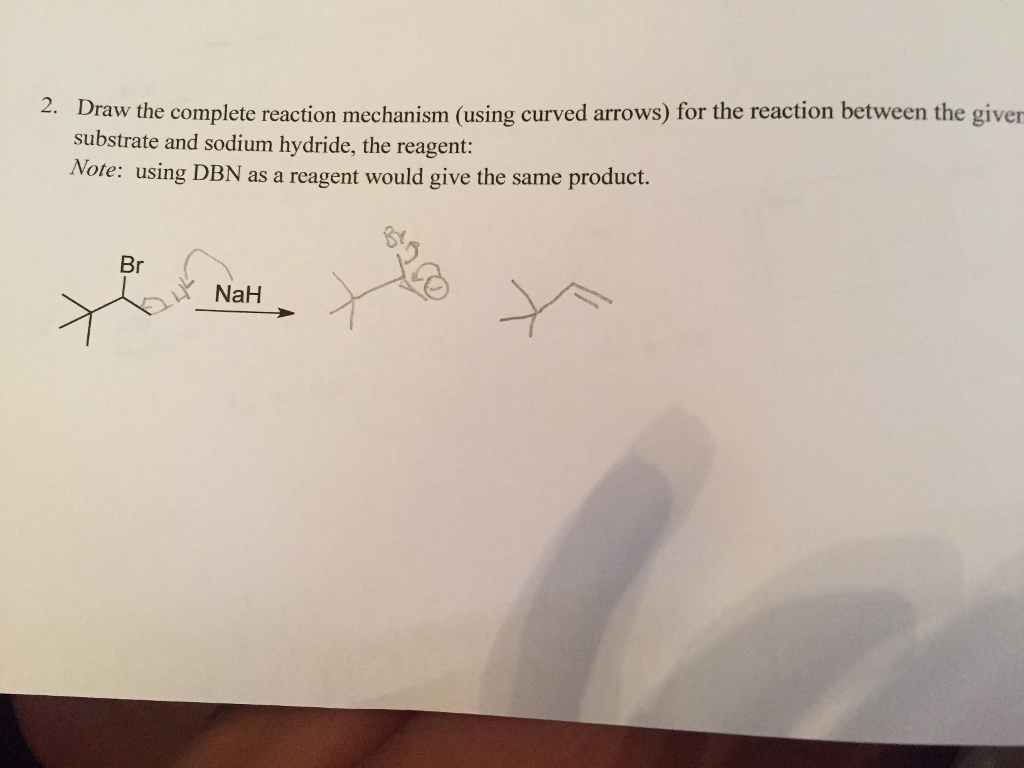 Solved 2. Draw the complete reaction mechanism (using curved | Chegg.com