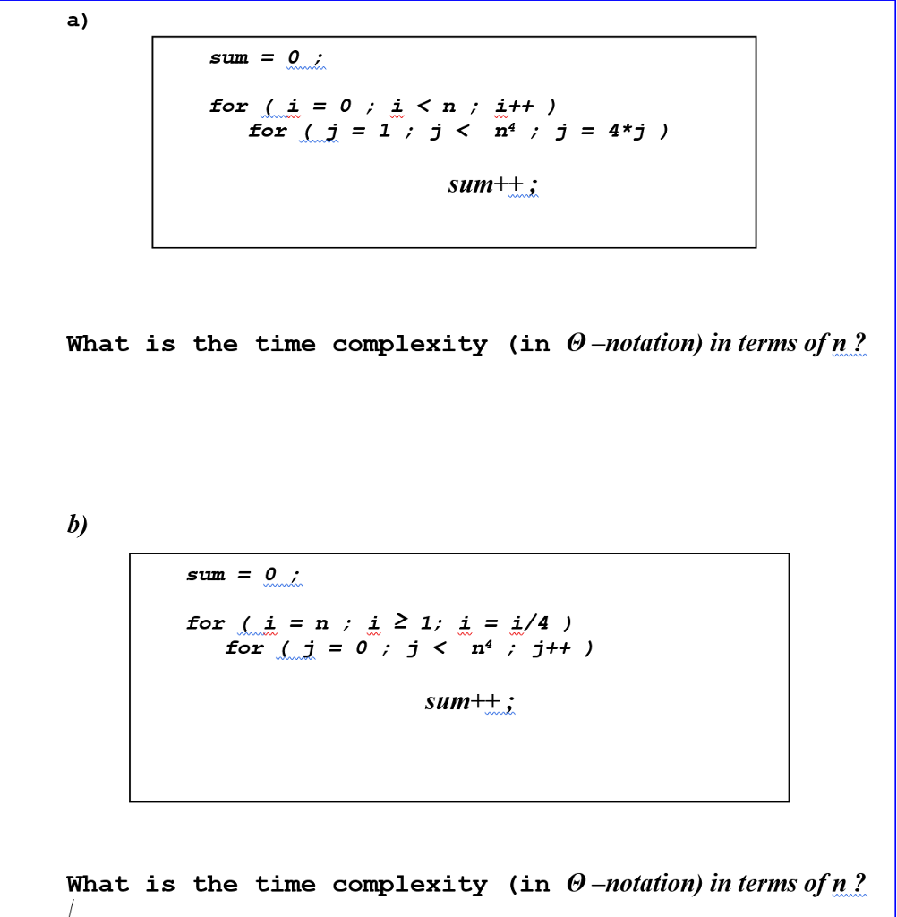 Solved Sum = 0; for (i = 0; i